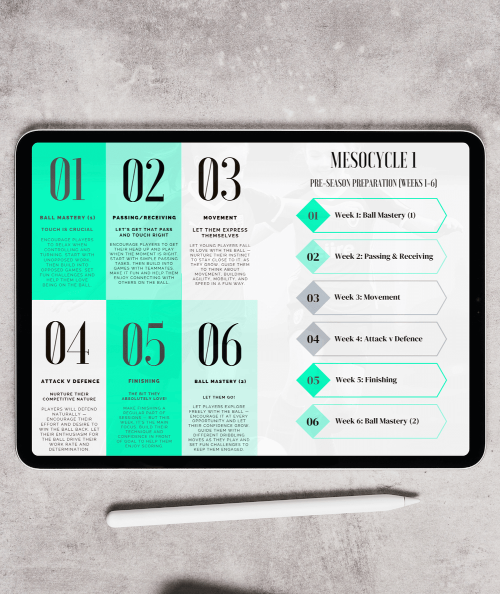 U8 Season Plan (2025/26 Master Edition + 1 Year Video Access) – Touchtight Coaching Store